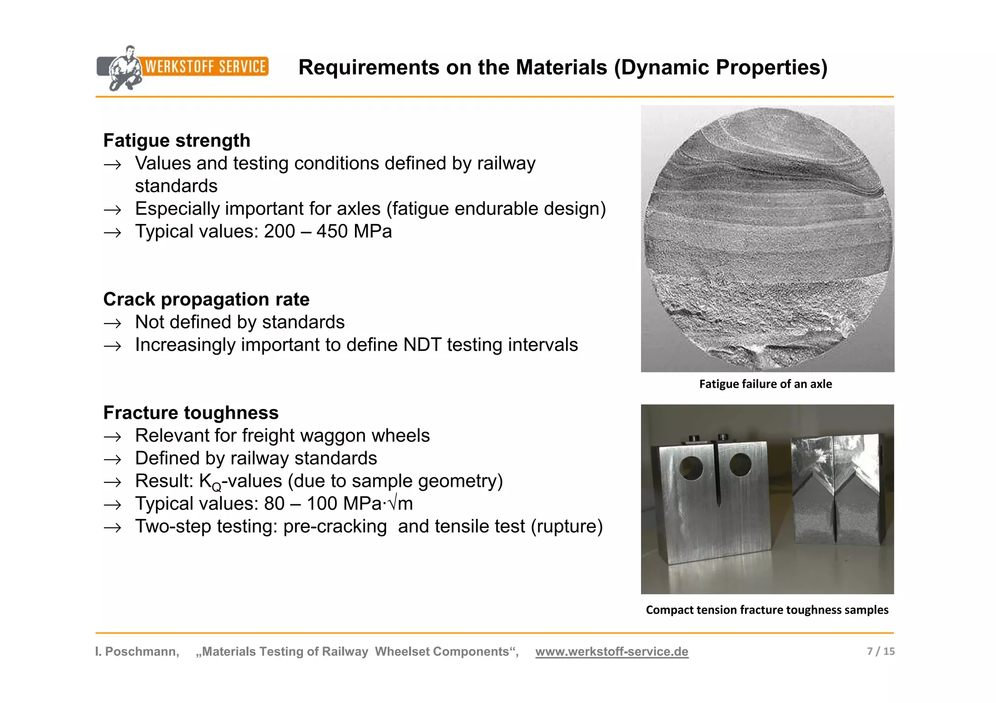 Materials testing of railway wheelset components | PDF
