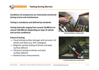 Materials testing of railway wheelset components | PDF