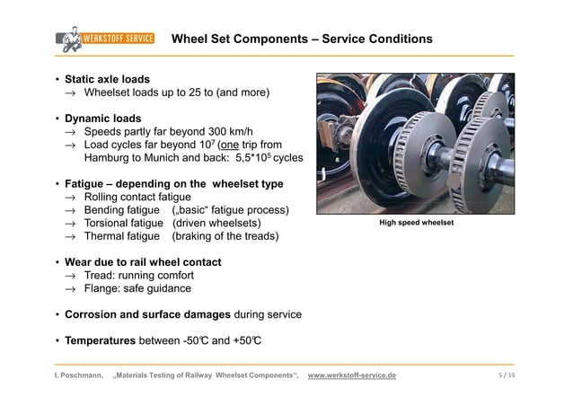 Materials testing of railway wheelset components | PDF