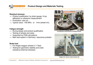 Materials testing of railway wheelset components | PDF
