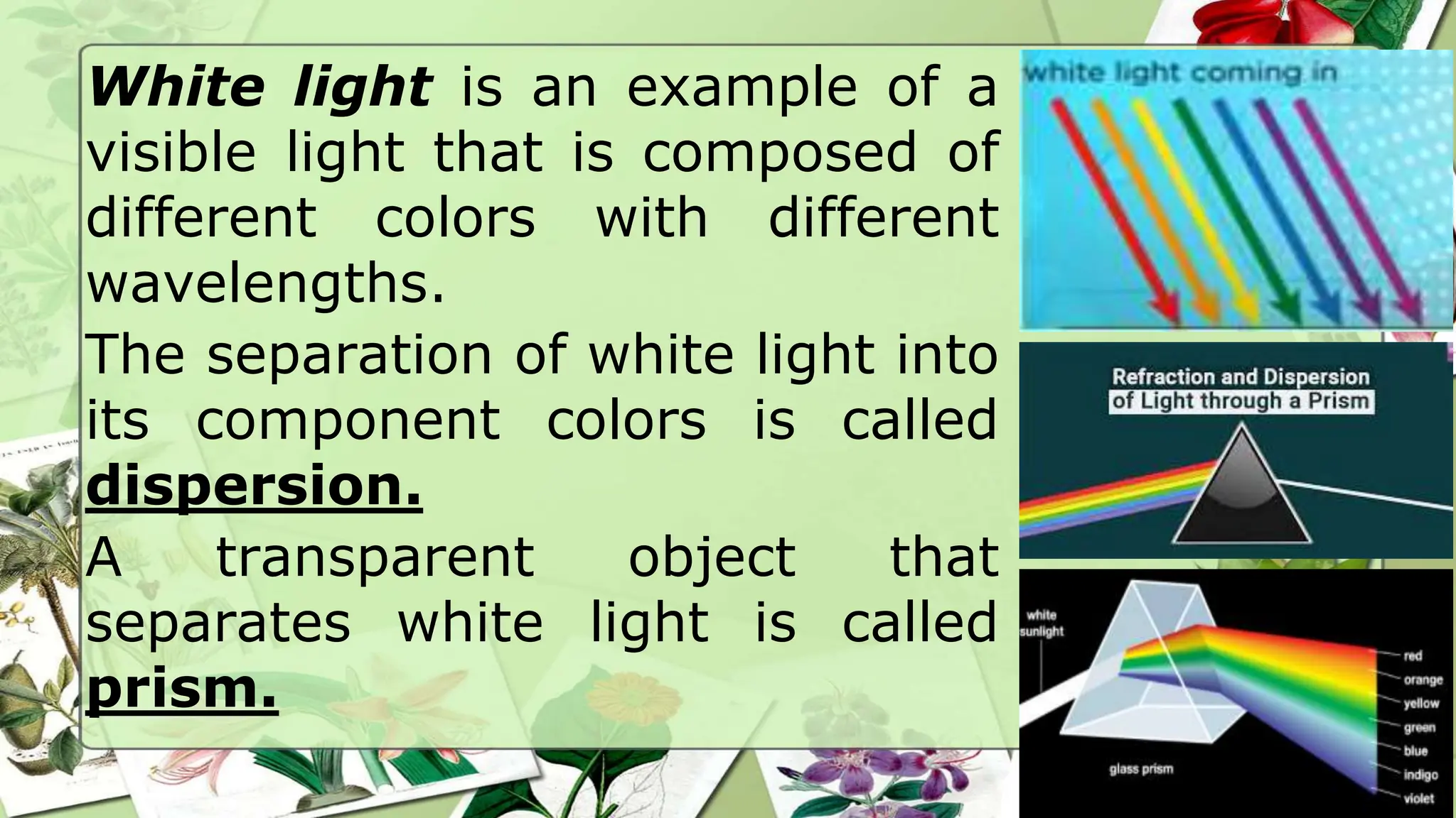 Materials that block absorb transmit light | PPTX