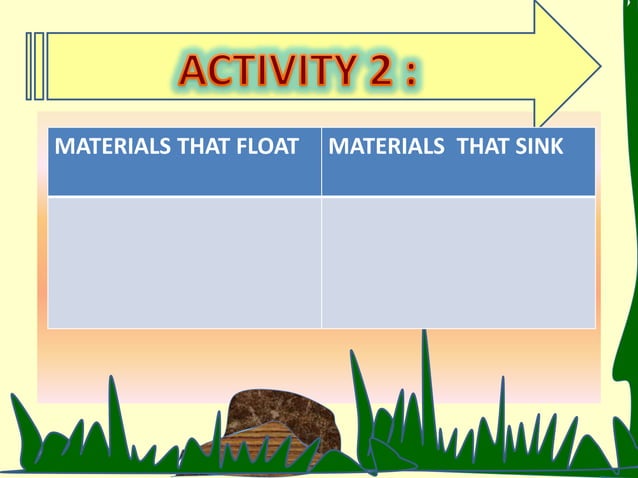 Materials that float and sink | PPTX