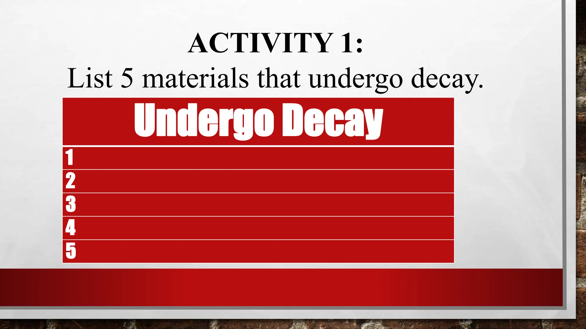 Materials That Undergo Decay.pptx