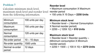 Material(stock levels) 1 | PPTX