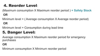 Material(stock levels) 1 | PPTX
