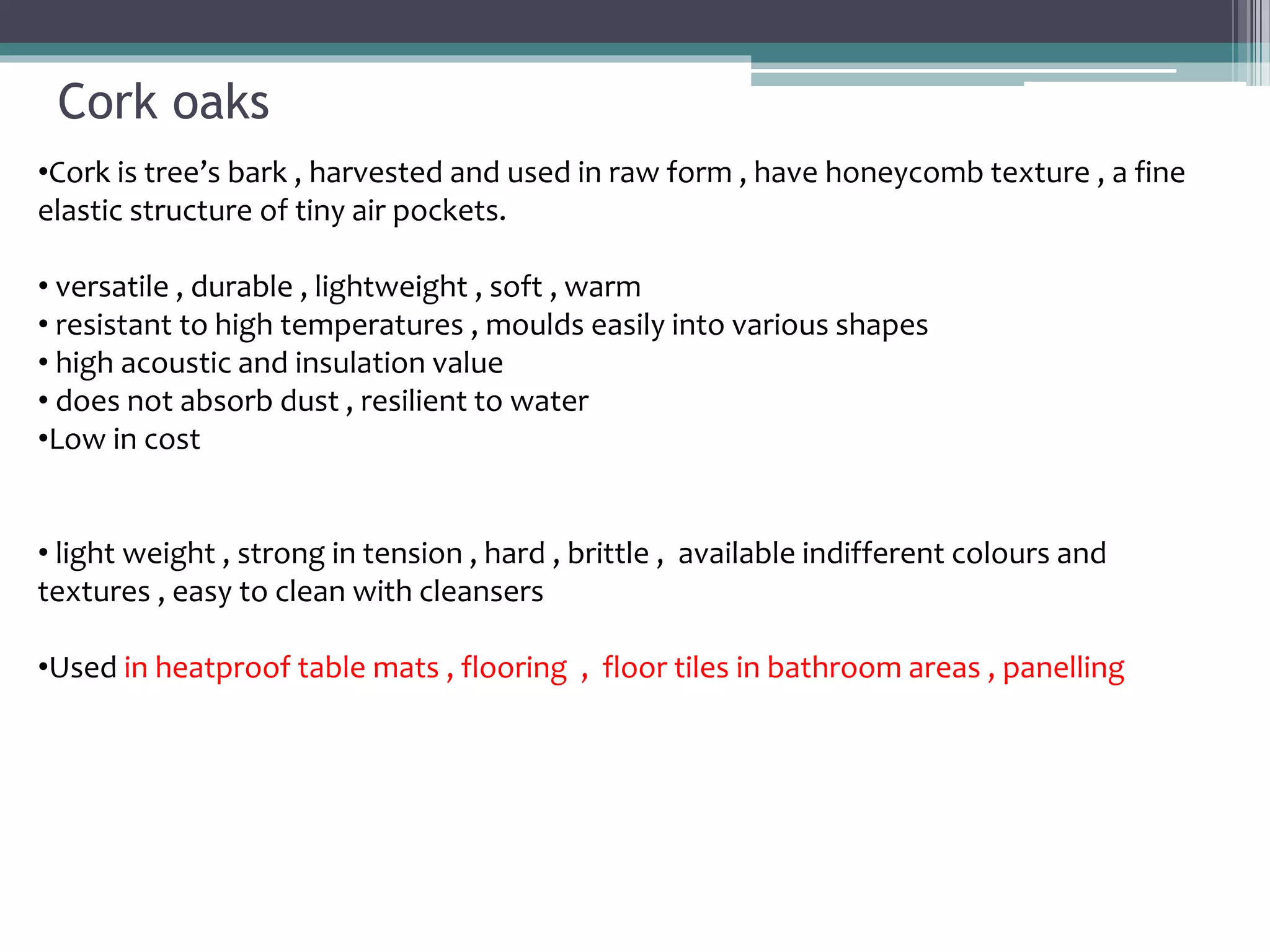 List of Interior Material and Surfaces | PPTX