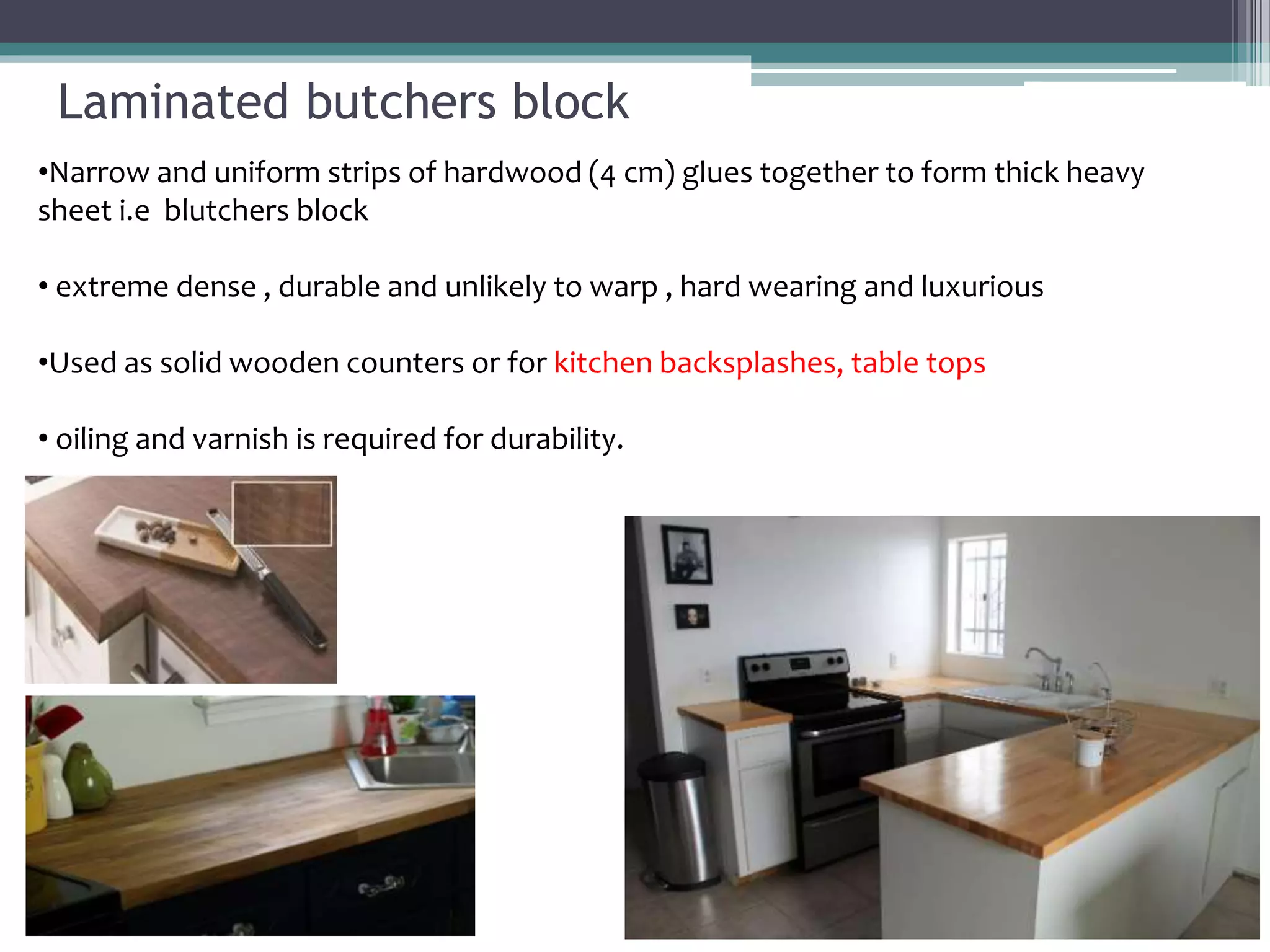 List of Interior Material and Surfaces | PPTX