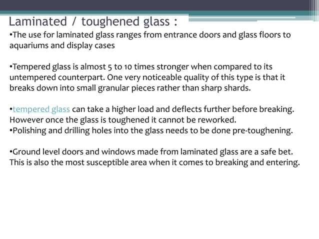 List of Interior Material and Surfaces | PPTX | Woodworking | Arts and ...