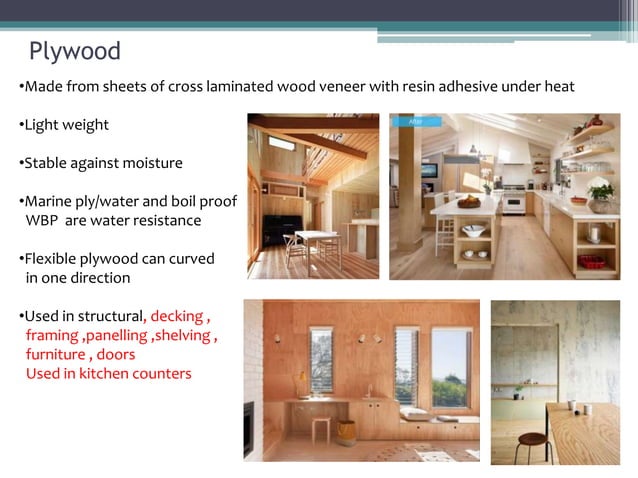 List of Interior Material and Surfaces | PPTX | Woodworking | Arts and ...