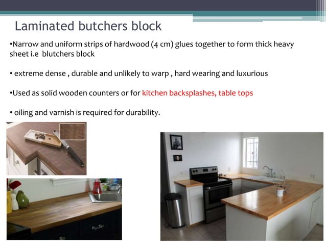 List of Interior Material and Surfaces | PPTX | Woodworking | Arts and ...