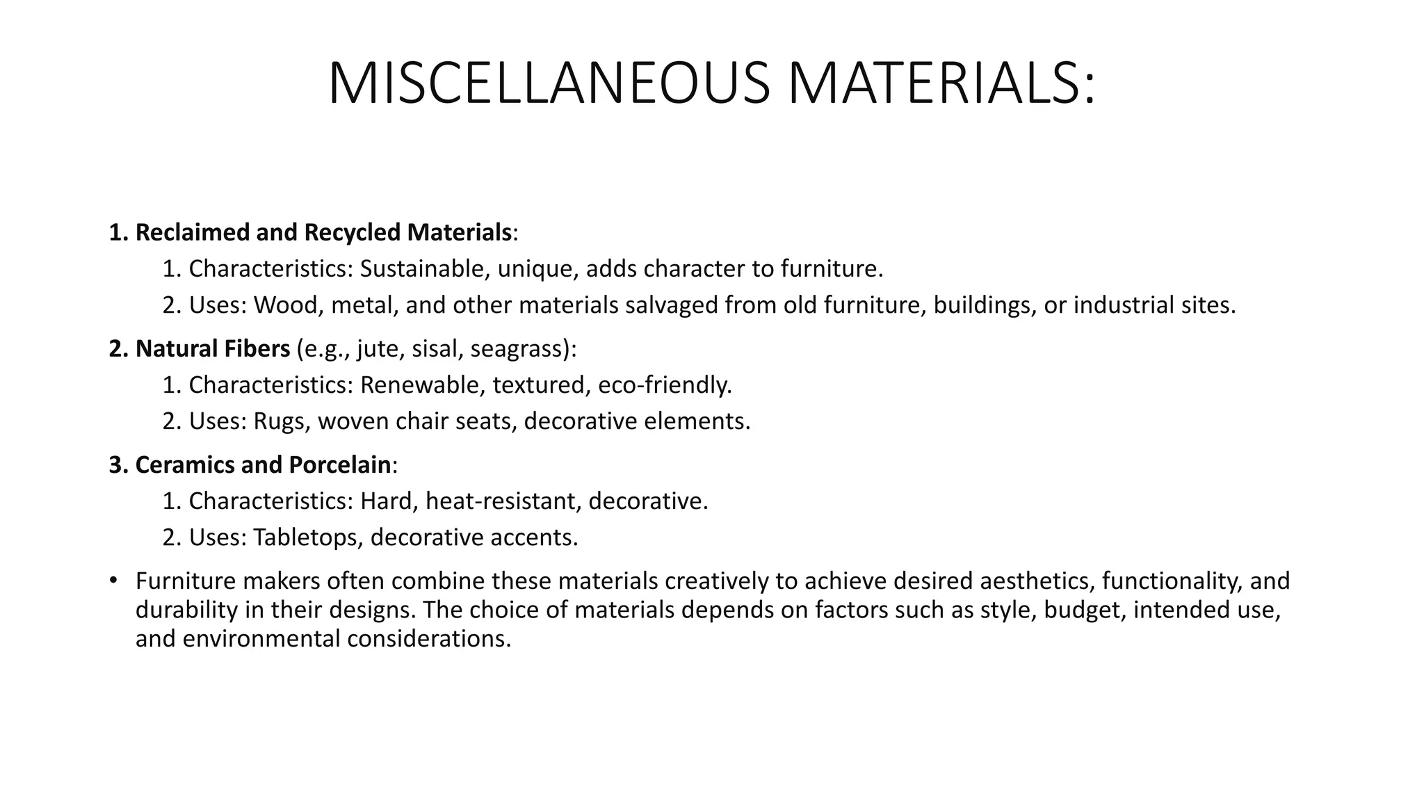 MATERIALS USED FOR MAKING FURNITURE BY DIVYA BALANI.pdf