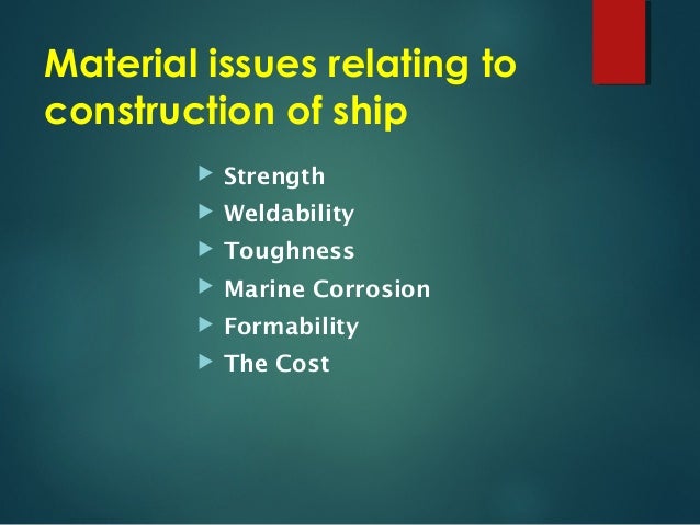 Materials Used for Shipbuilding