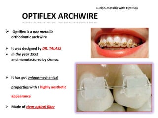 Materials used in Orthodontics _ Dr. Nabil Al-Zubair | PDF