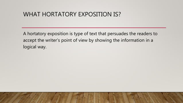 Material teaching hortatory_exposition[1] | PPTX