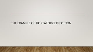 Material teaching hortatory_exposition[1] | PPTX