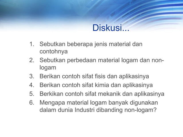 Material Teknik 1 Definisi Material Teknik Klasifikasi Material