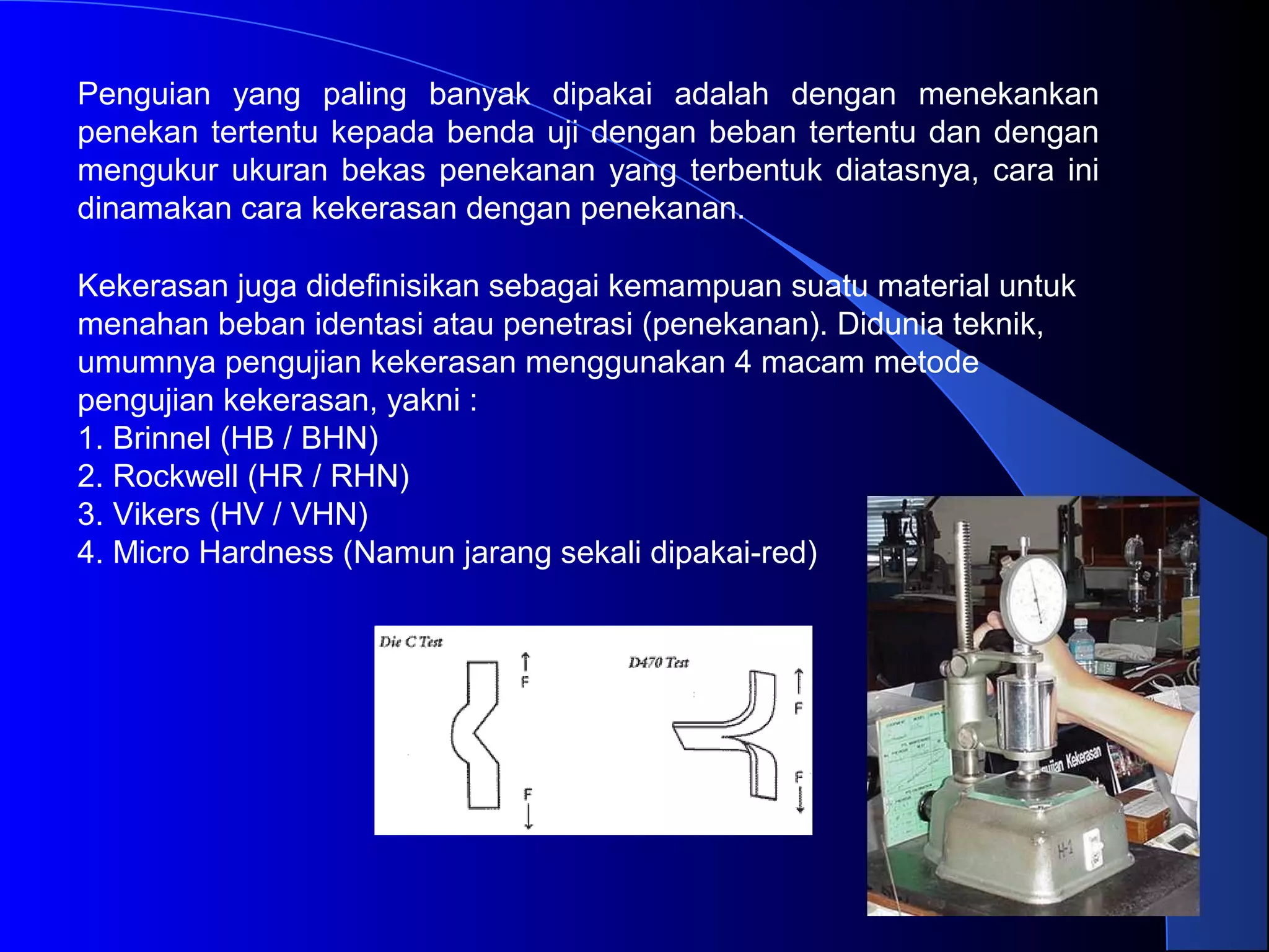Material+teknik+(uji+kekerasan) | PPT