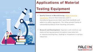 MATERIAL TESTING EQUIPMENT_THE BACKBONE OF MODERN MANUFACTURING | PPT