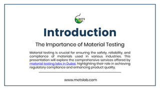 Material Testing Lab Services in Dubai.pdf