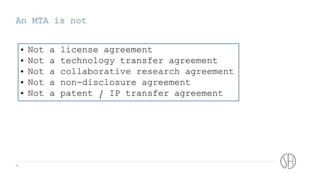 Material Transfer Agreement | PPTX