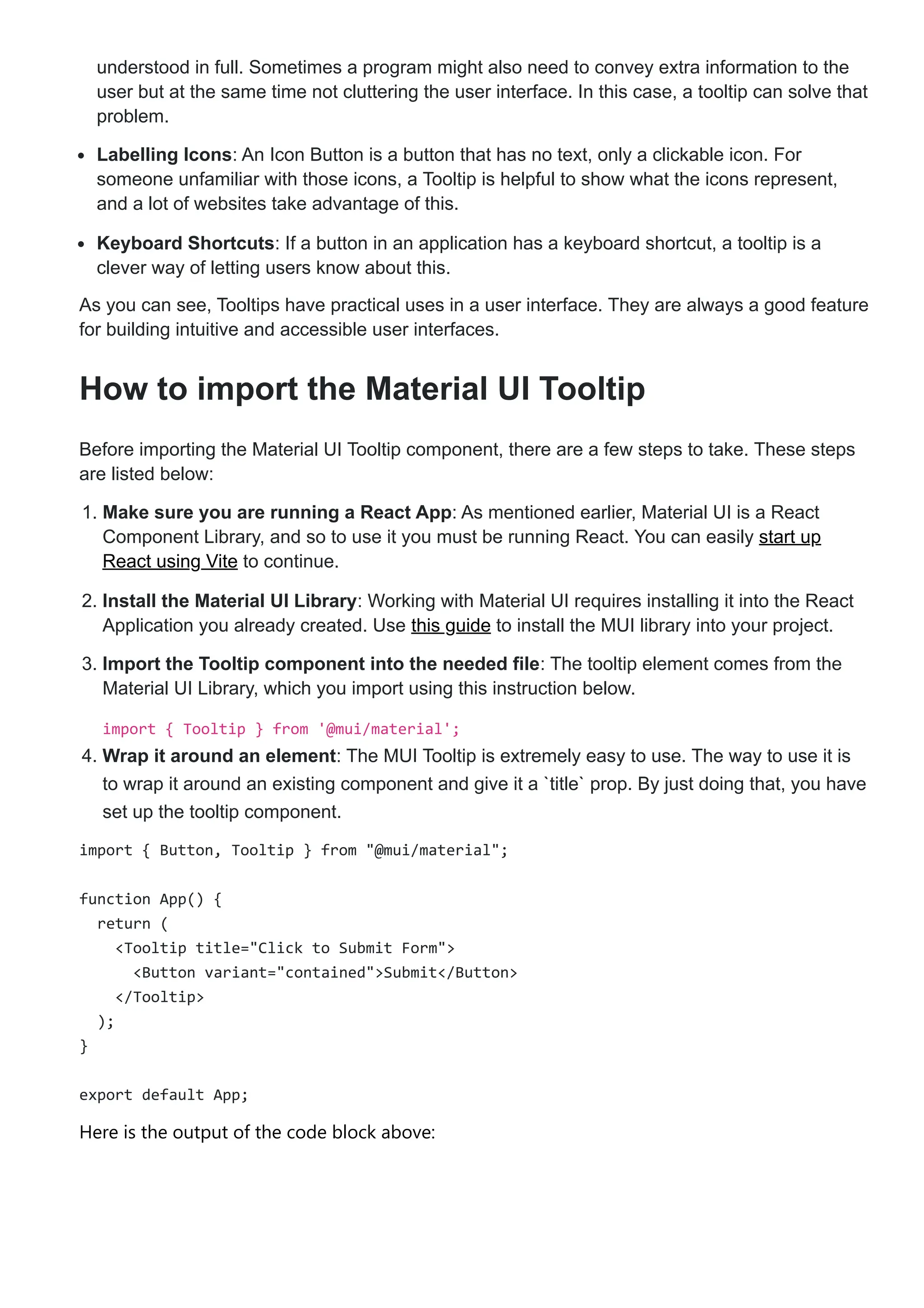How to Use Material UI Tooltip Component Like a Pro | PDF