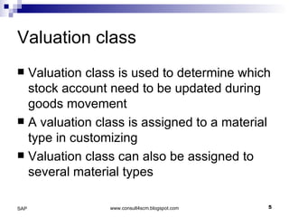 Material Valuations | PPT