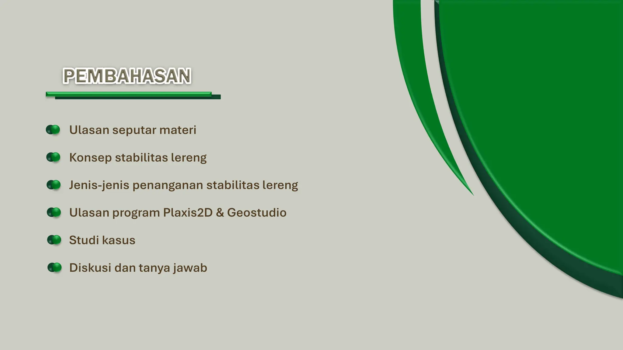 Materi Analisa Kestabilan Lereng Metode Kesetimbangan Batas (LEM ...