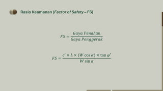 Materi Analisa Kestabilan Lereng Metode Kesetimbangan Batas (LEM ...