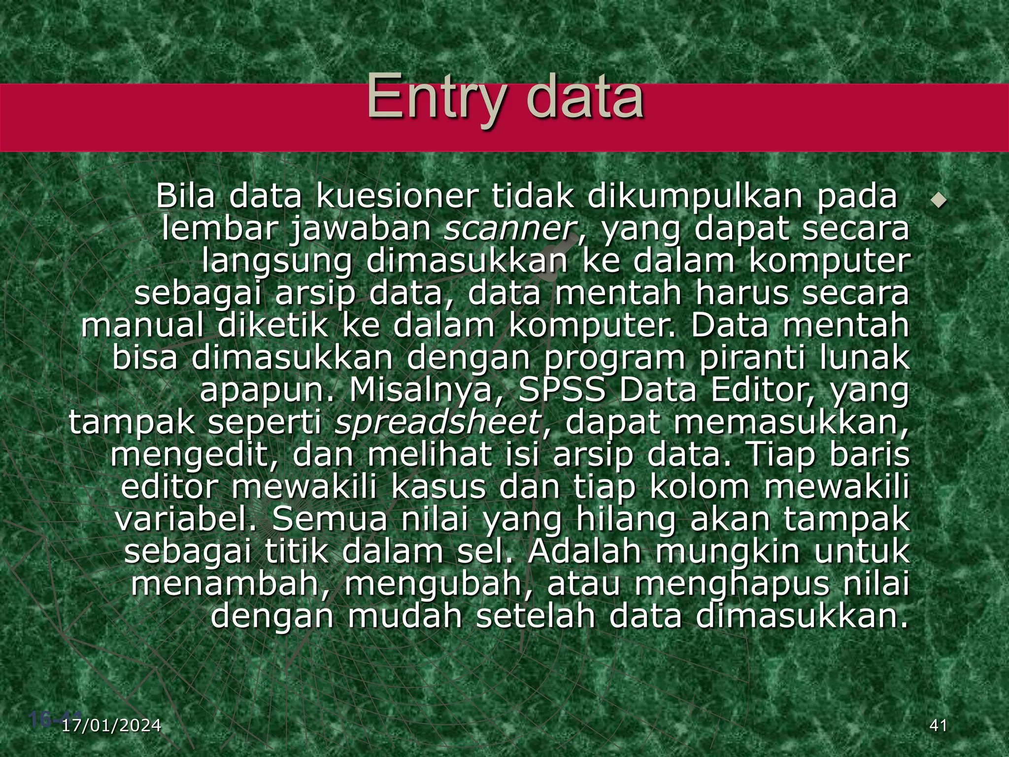 materi analisis dan interprestasi data ppt | PPT