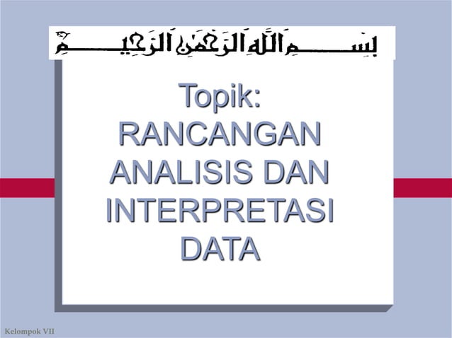 materi analisis dan interprestasi data ppt | PPT