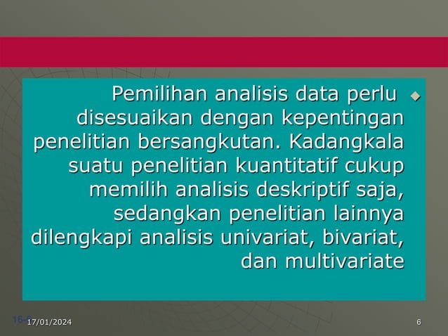 materi analisis dan interprestasi data ppt | PPT