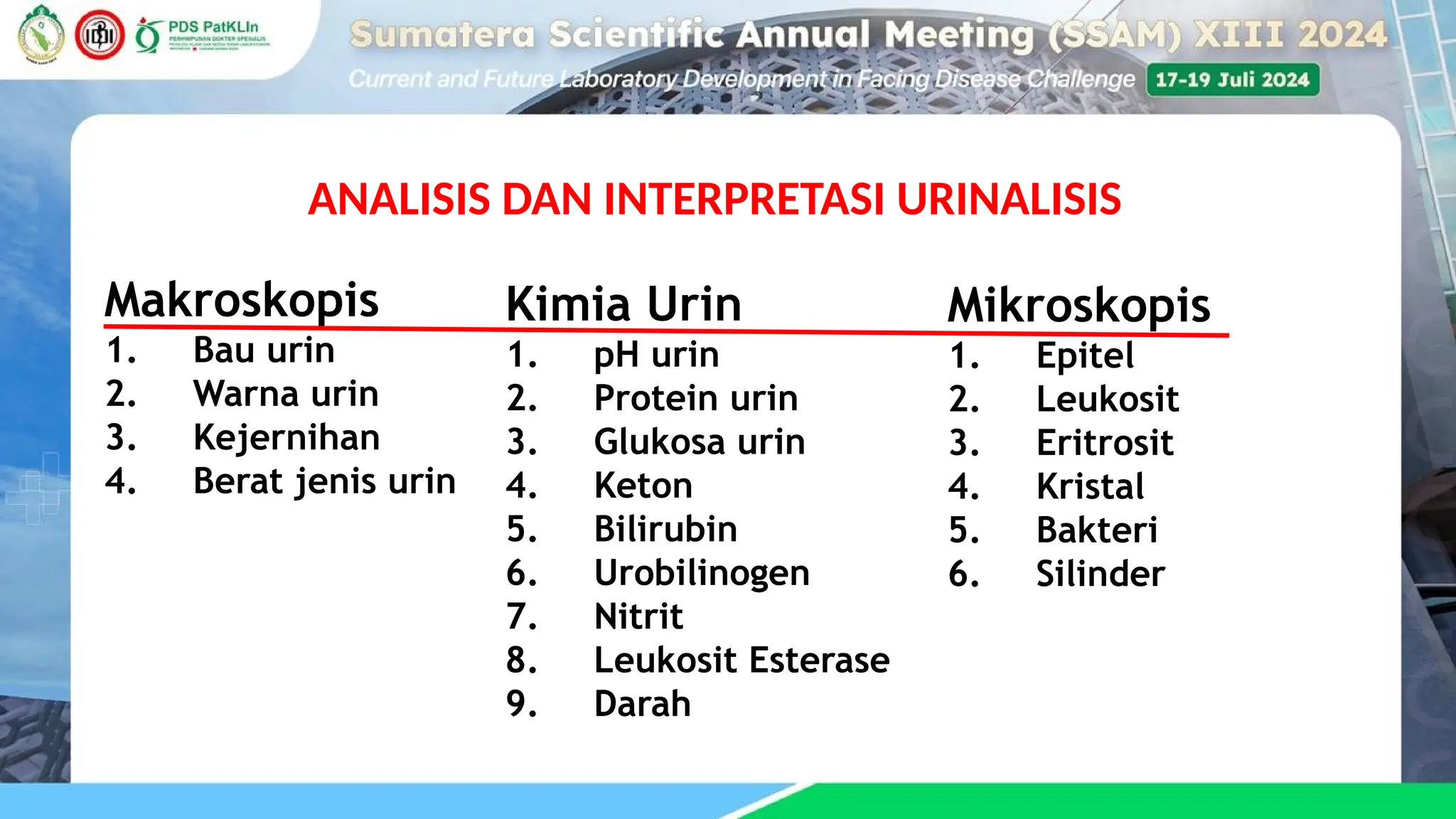 Materi ANALISIS DAN INTERPRETASI URINALISIS | PPTX