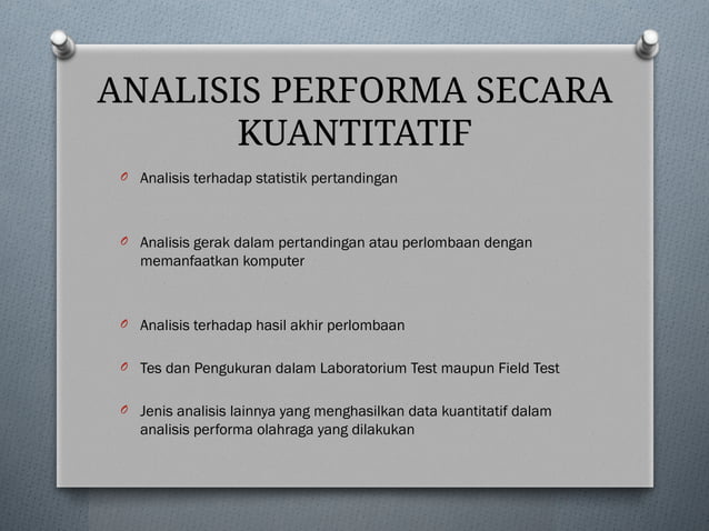 Materi Analisis Performa Olahraga - Ade Putra | PPTX