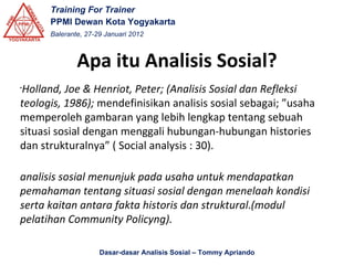 Materi Analisis sosial | PPT
