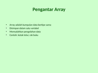 Materi_Array mudah dan untuk kelas XI.pptx