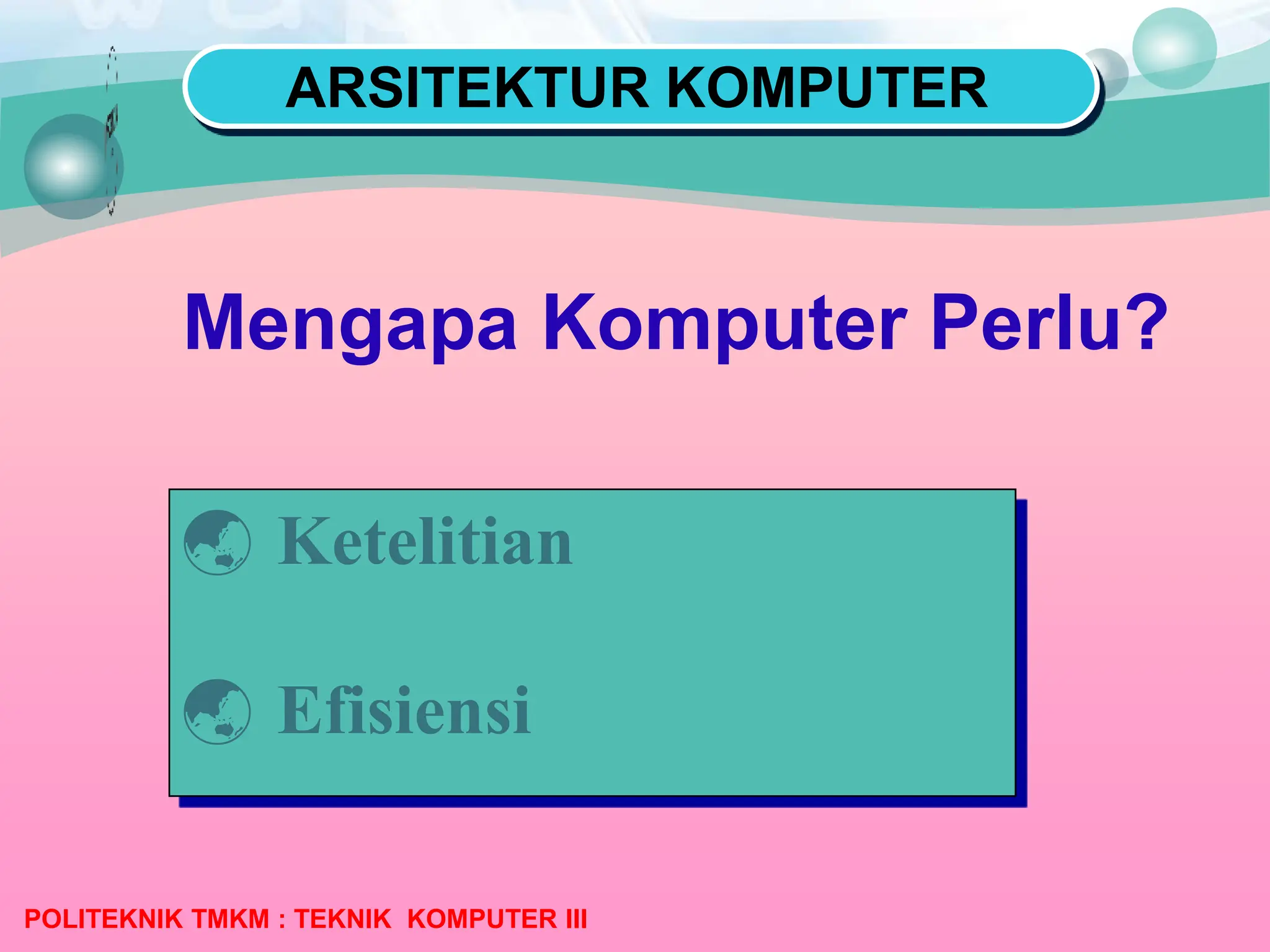 Arsitektur Komputer dan Teknologi Informatika | PPT