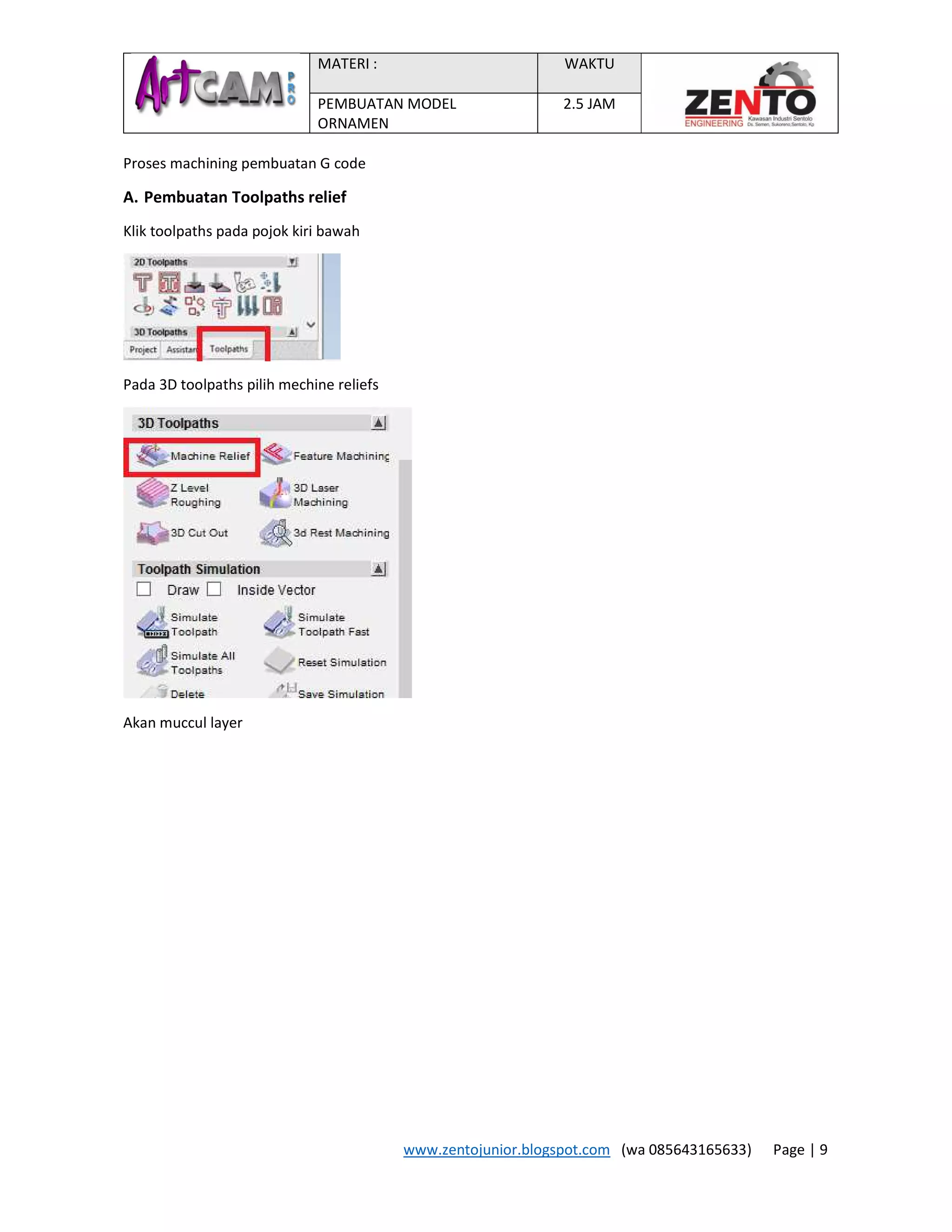 TUTORIAL ARTCAM CNC ROUTER | PDF