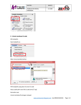 TUTORIAL ARTCAM CNC ROUTER | PDF