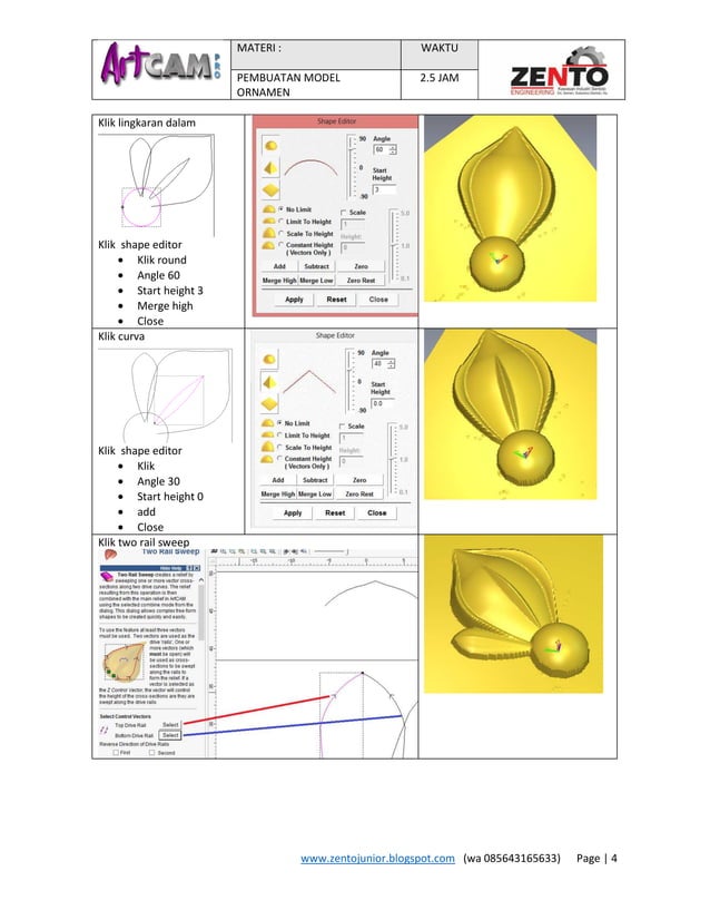 TUTORIAL ARTCAM CNC ROUTER | PDF