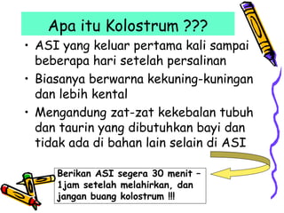 MATERI ASI EKSLUSIF PENTING PADA BAYI DAN IBU | PPT