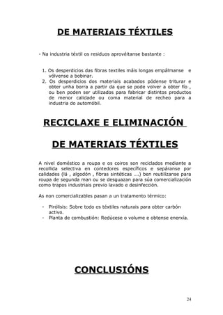 Materias textiles | DOC
