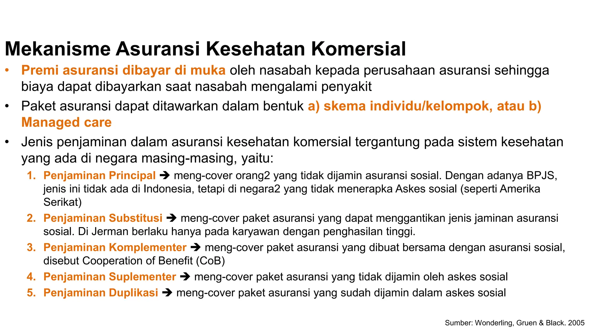 Materi Asuransi Kesehatan di Indonesia ppt | PPTX