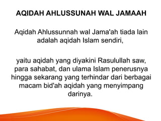 Materi Ahlussunah Wal Jamaah (Aswaja) dan ke-NU-an.ppt