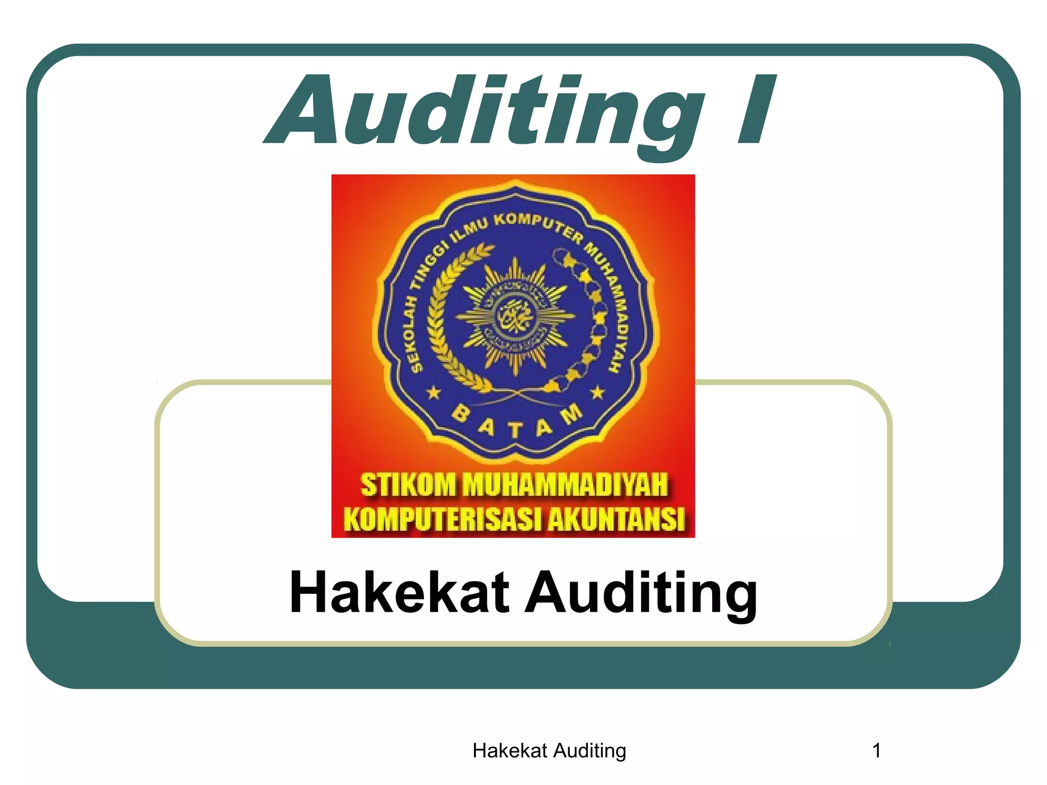 MATERI AUDIT | PPT