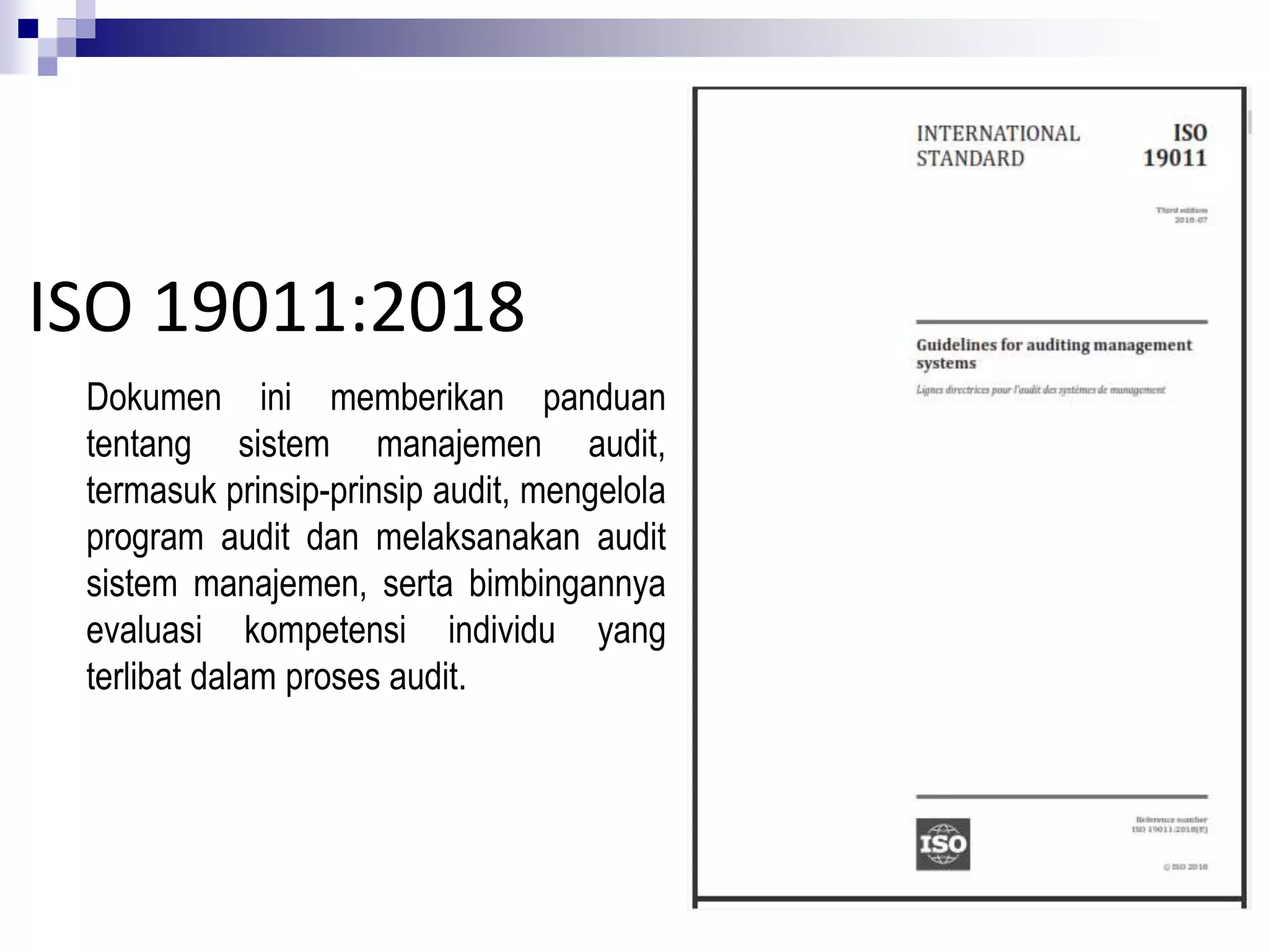 ISO 19011:2018 Pedoman Audit Sistem Manajemen | PPTX