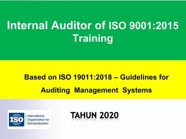 ISO 19011:2018 Pedoman Audit Sistem Manajemen | PPTX
