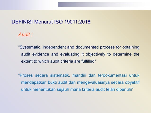 ISO 19011:2018 Pedoman Audit Sistem Manajemen | PPTX