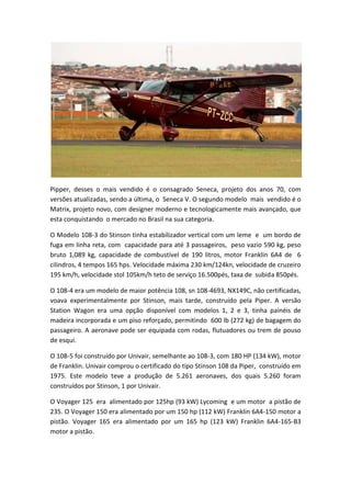 Stinson o desbravador de continentes! | PDF