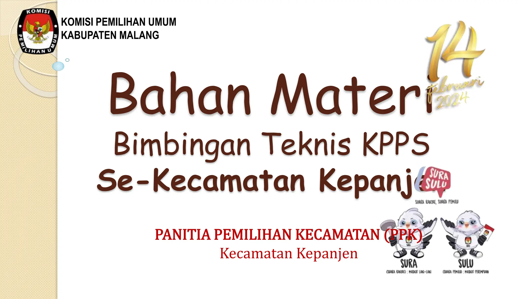 Presentasi persiapan pemilu untuk anggota kpps | PPTX