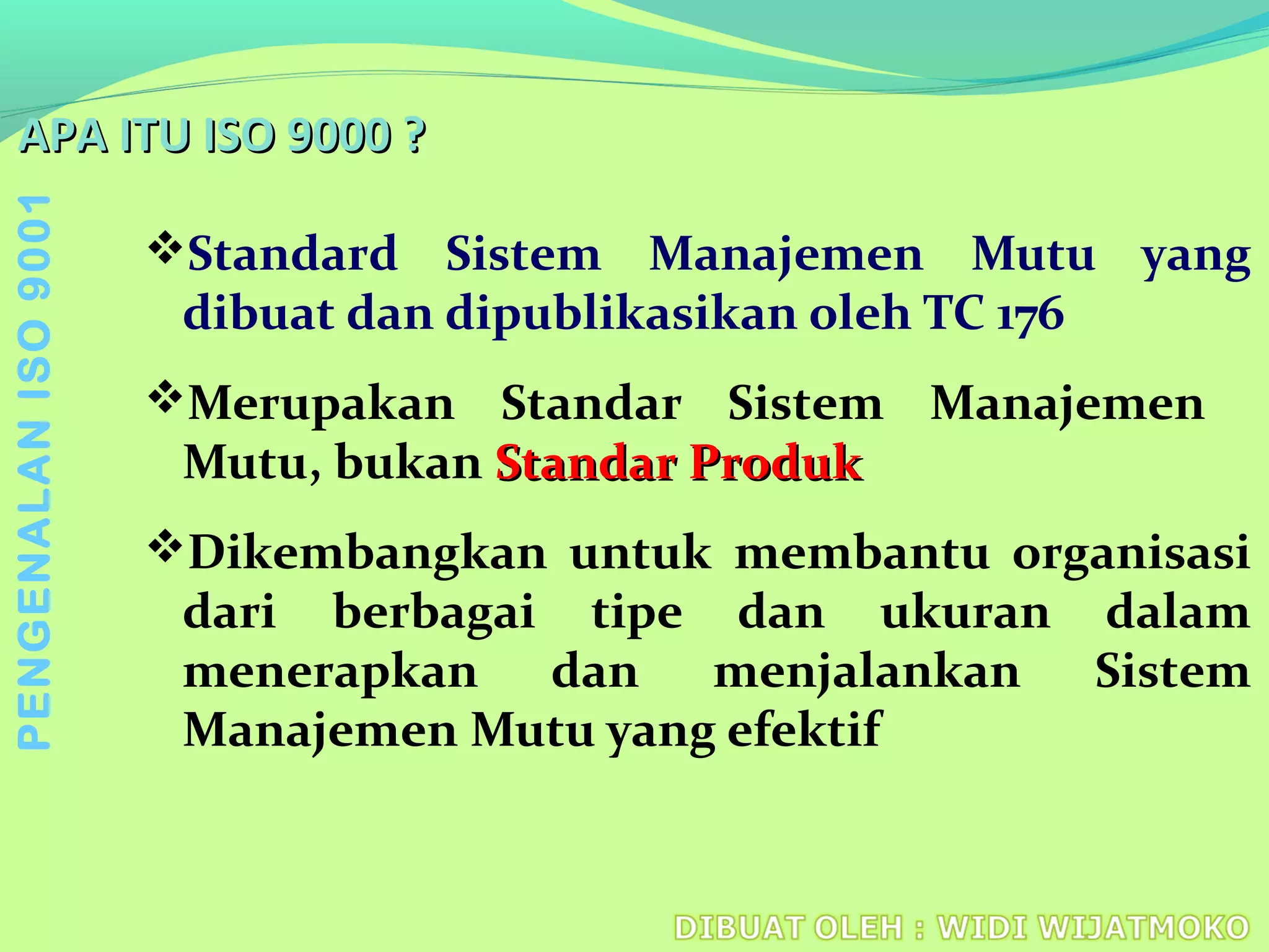 Materi awarenes iso 9001:2015 | PPT